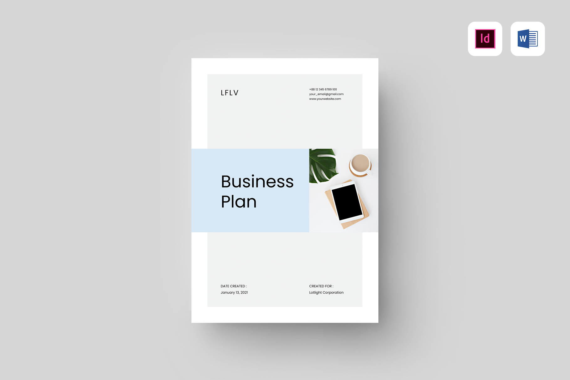 Business Plan | MS Word & Indesign, a Stationery Template by Leaflove