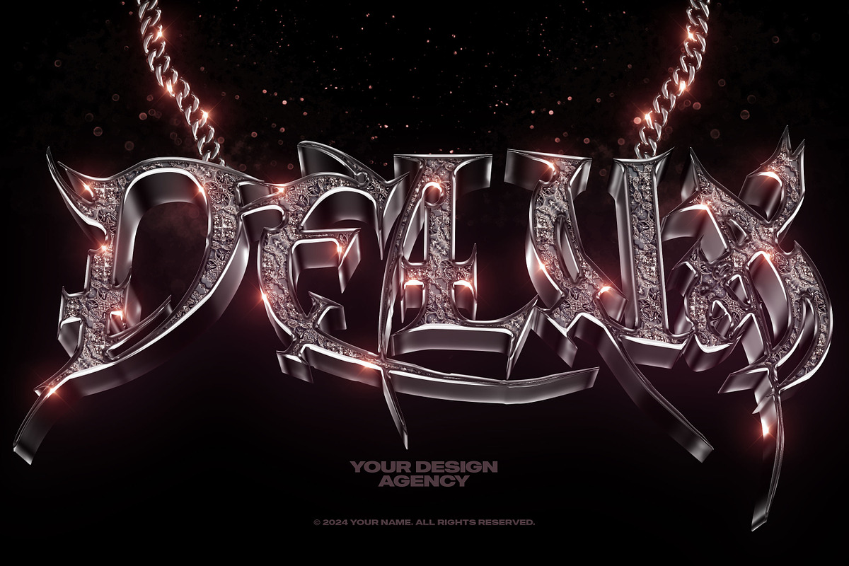 Bling Bling Text Effects Vol.2, a Layer Style Add-On by Hyperpix ...