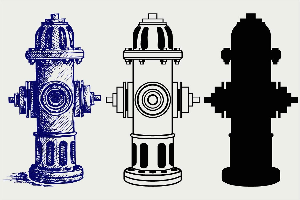 Fire Hydrant SVG, an Outline Icon by LineworkStock