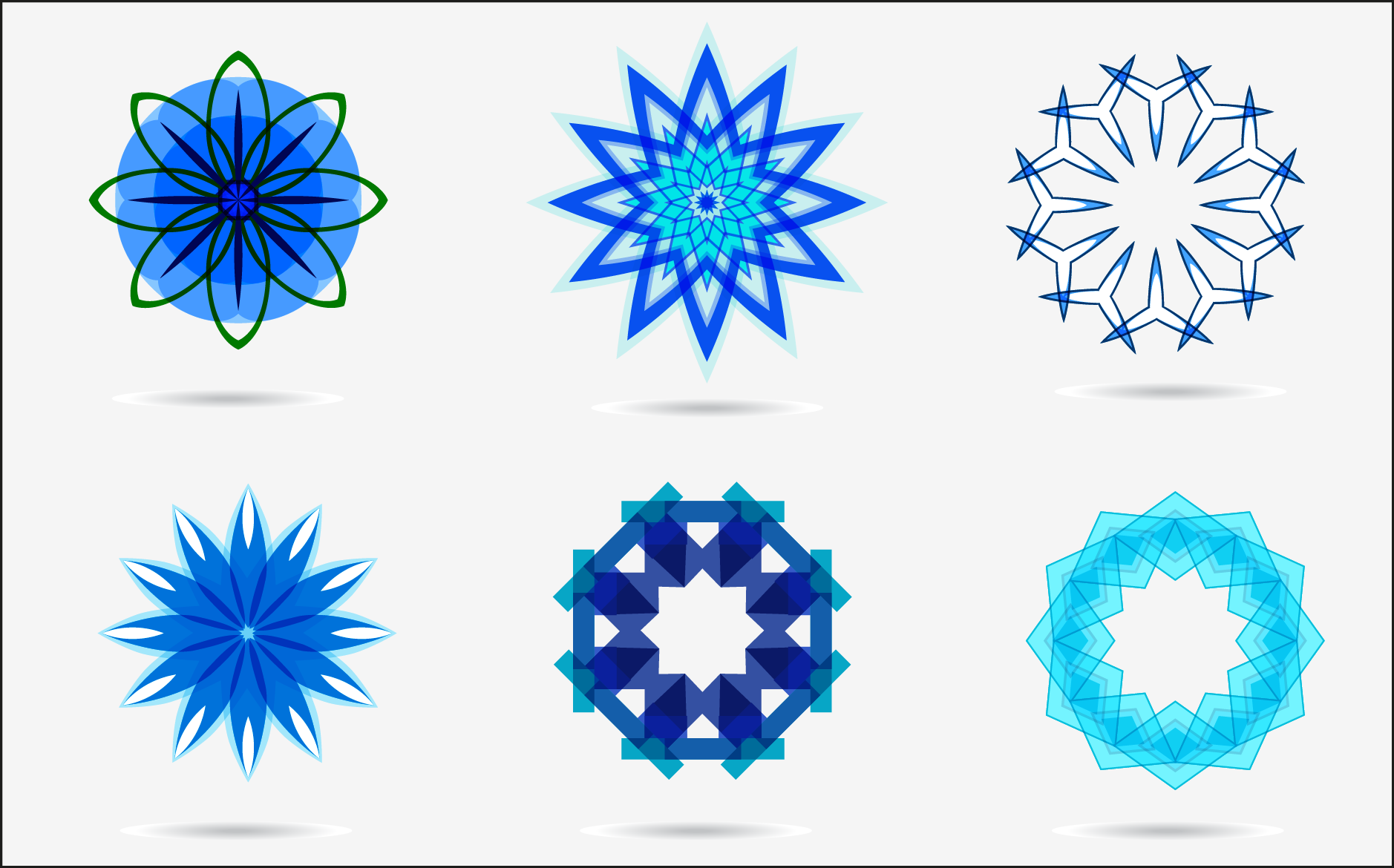 Vector set4 of colorful design icons, an Icon by LucyYa