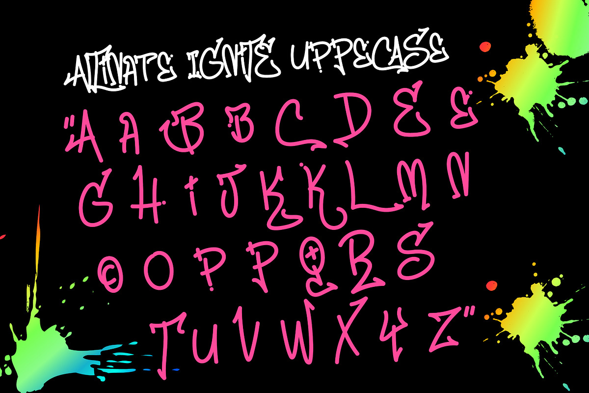 Ignite, a Handwritten Font by BBtypeStudios