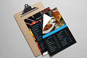 A4 Restaurant Menu Template, a Stationery Template by BrandPacks
