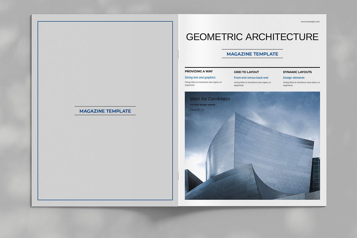 Architecture Magazine Layout Design, a Magazine Template by Boris Cupac ...