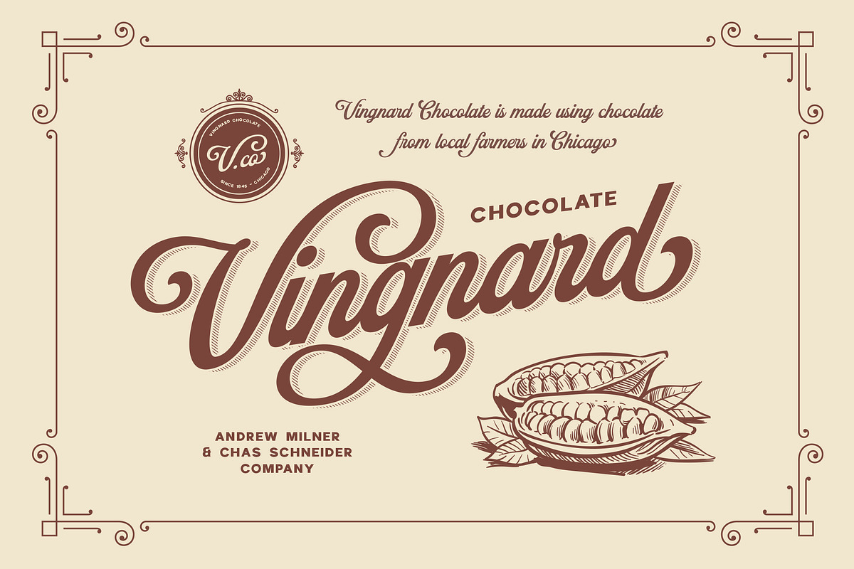 Neville Font, a Script Font by Runsell Studio