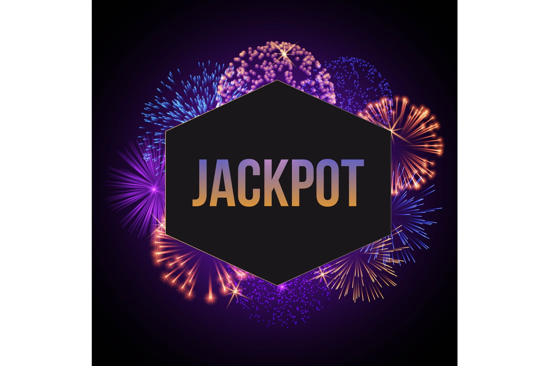 Jackpot advertisement template | Graphic Objects ~ Creative Market
