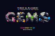 Treasure Gems - Color Bitmap Font, a Symbol Font by Gleb Guralnyk