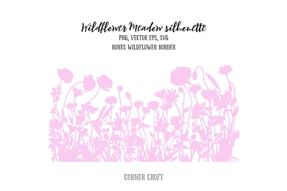 Wild Flower Meadow PNG, SVG, EPS, an Illustration by Corner Croft