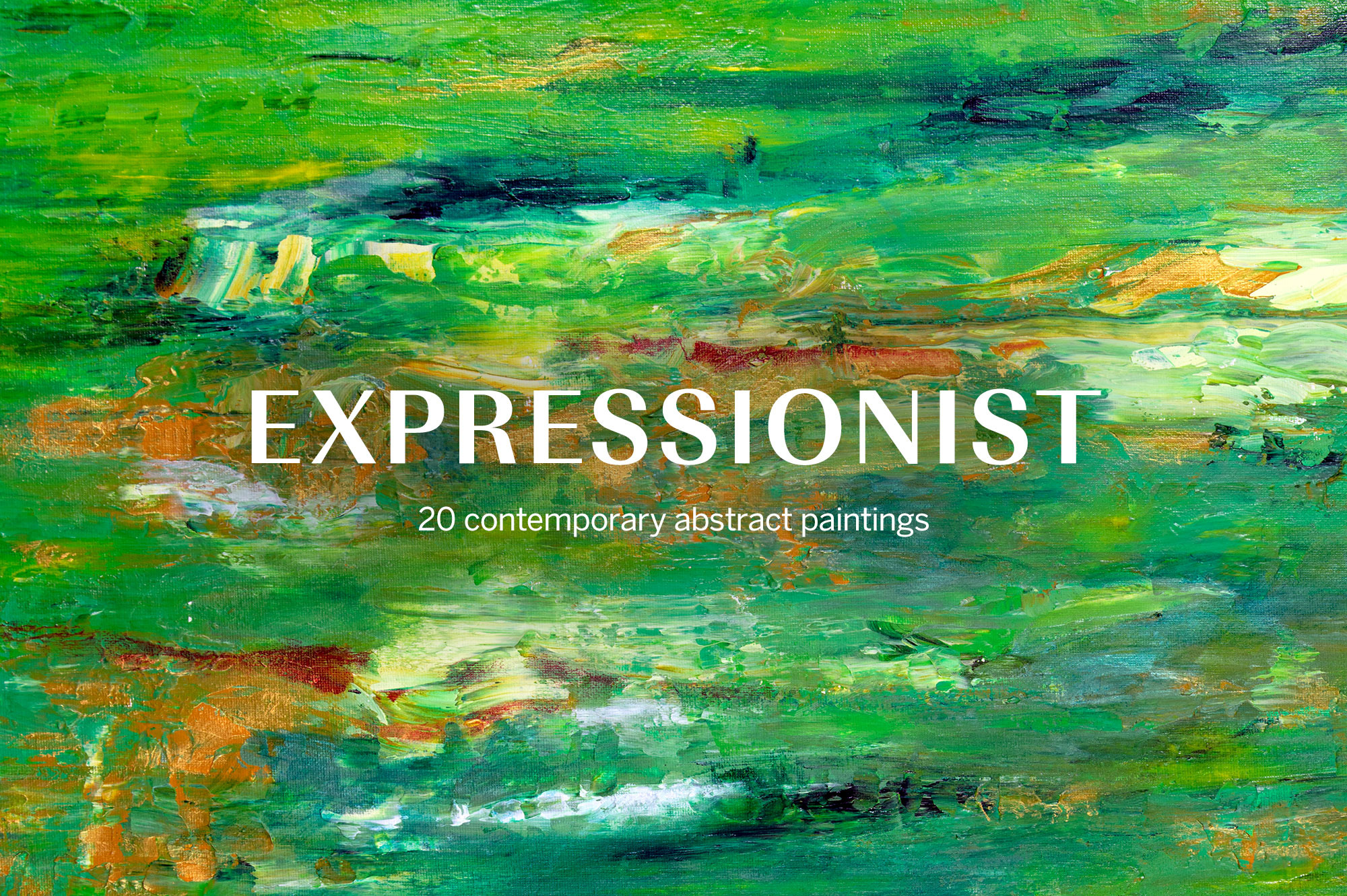 Expressionist: 20 Modern Paintings, a Texture Graphic by Chroma Supply