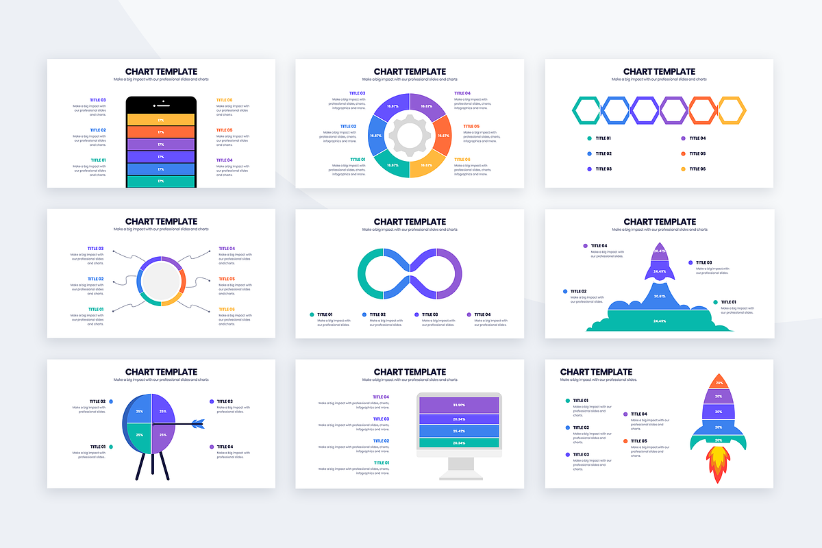 PowerPoint Charts and Graphs Bundle, a Presentation Template by Slidesmash
