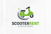 Scooter Rent Logo Template, a Branding & Logo Template by LOGOMAGINE