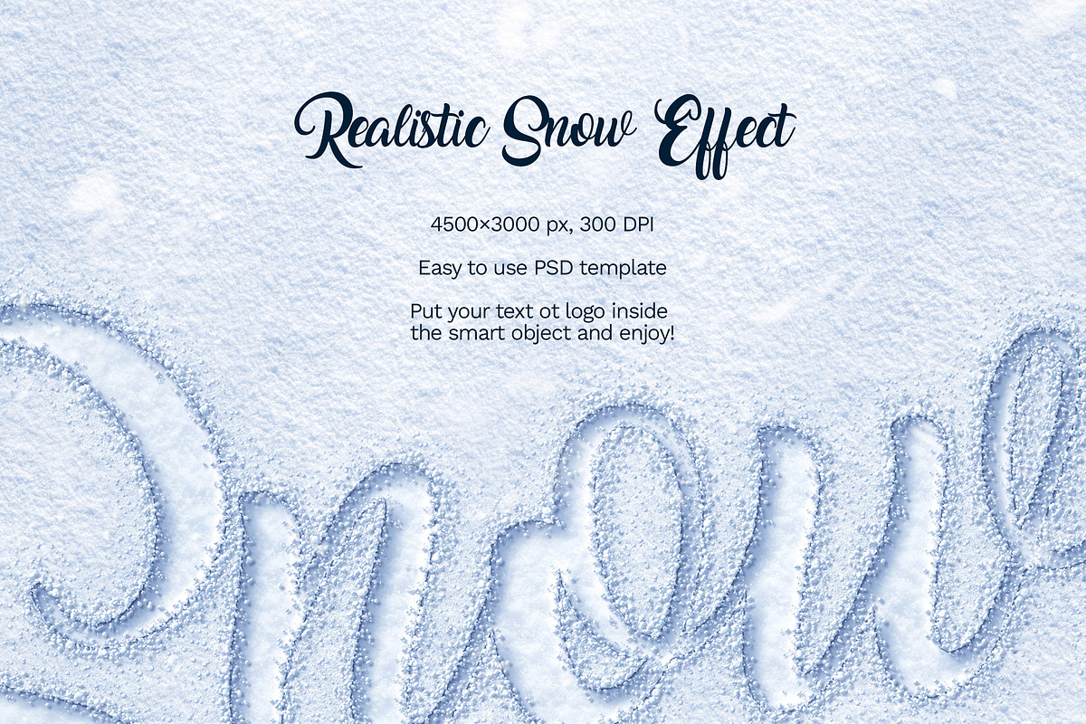 Snow Effect Template, a Layer Style Add-On by Andrew Skoch Design