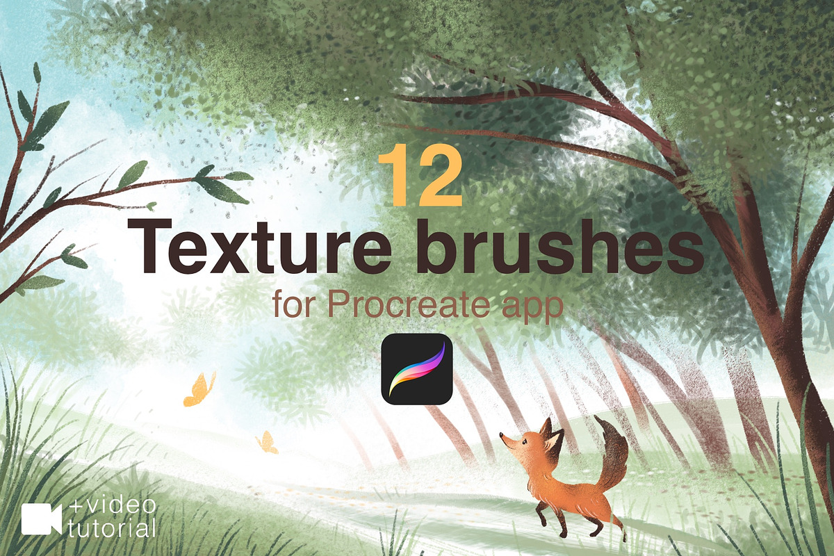 Texture brushes for Procreate, a Brush Add-On by Maria Summer