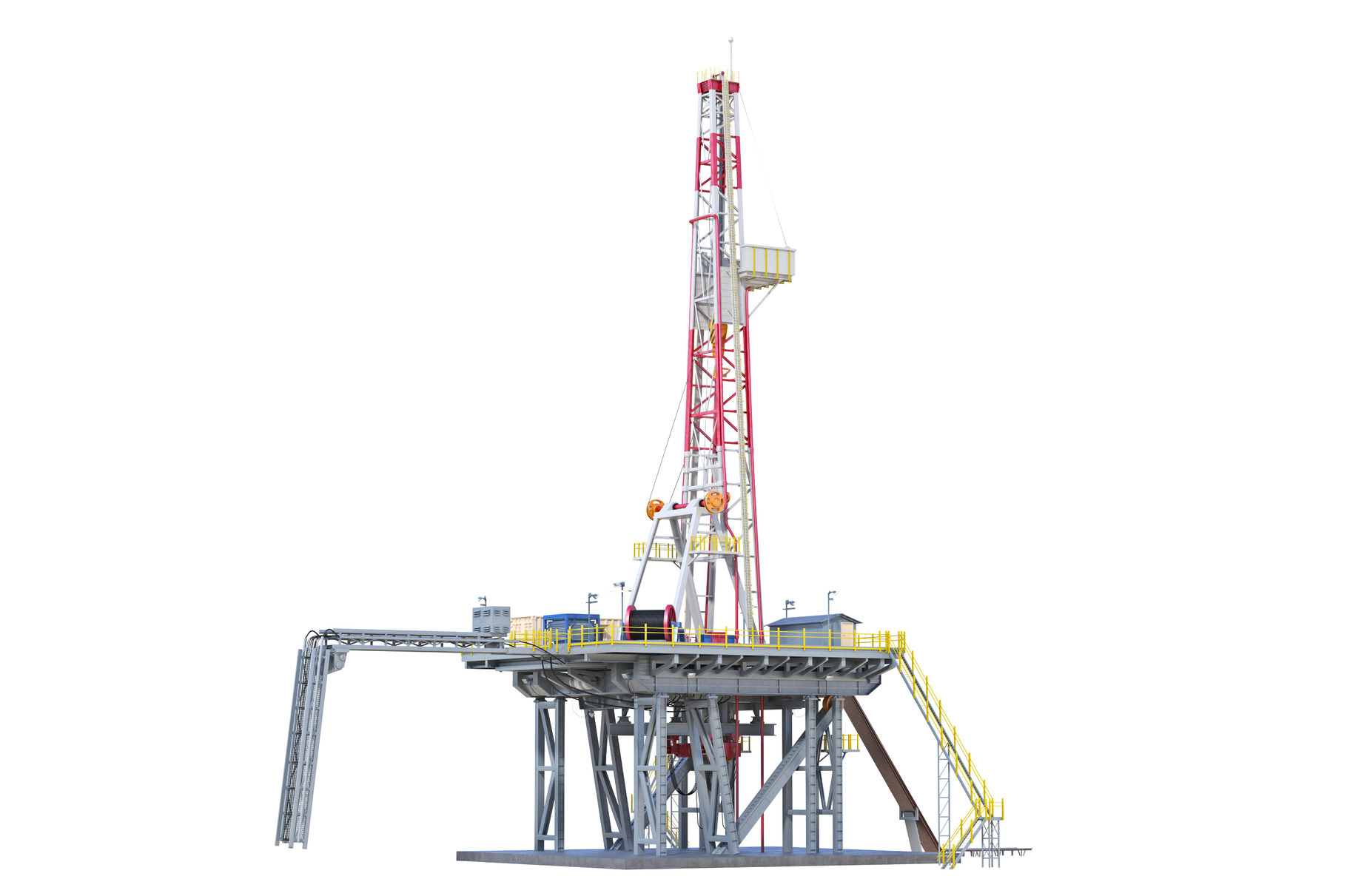 Land rig oil drilling, an Object Graphic by ARTYuSTUDIO