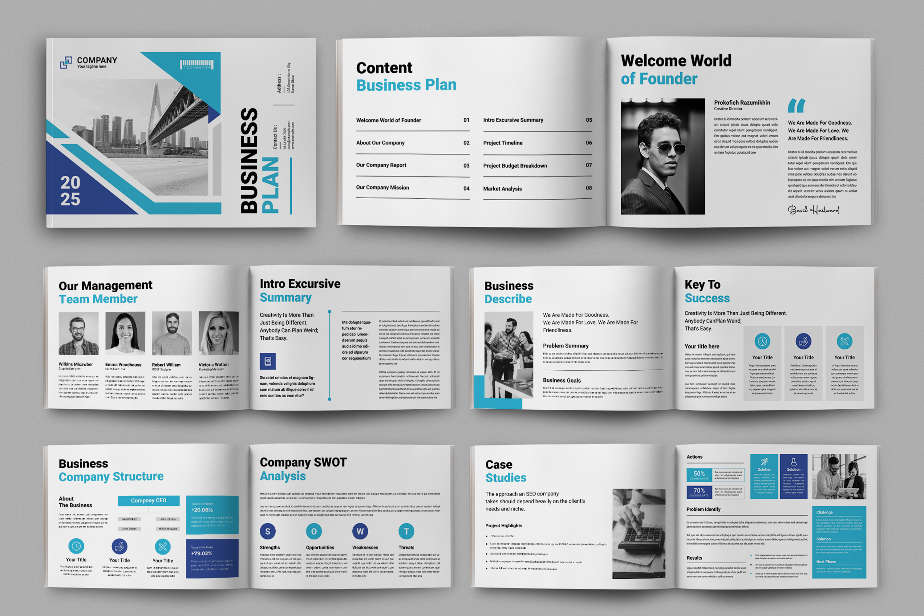Business Plan Brochure Landscape