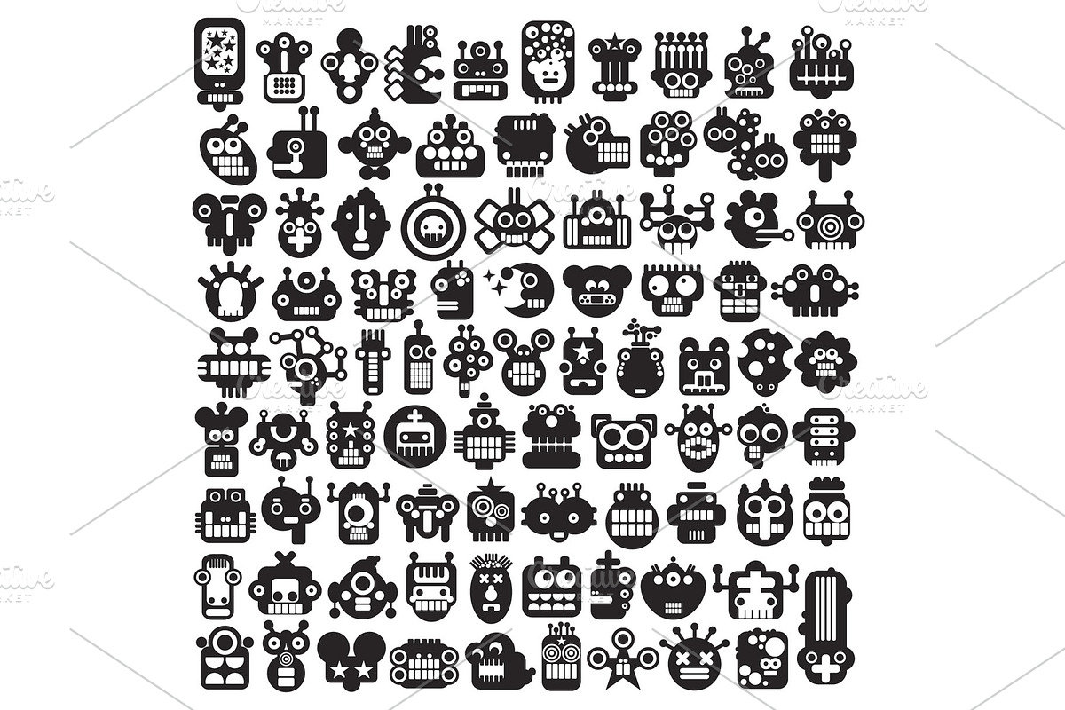 150 monsters + patterns, a Decorative Illustration by eka panova