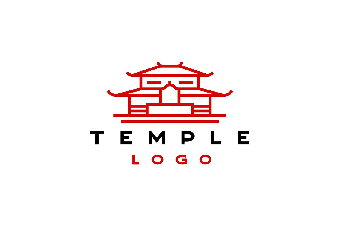 Temple Logo Design Vector, a Branding & Logo Template by Weasley99Store