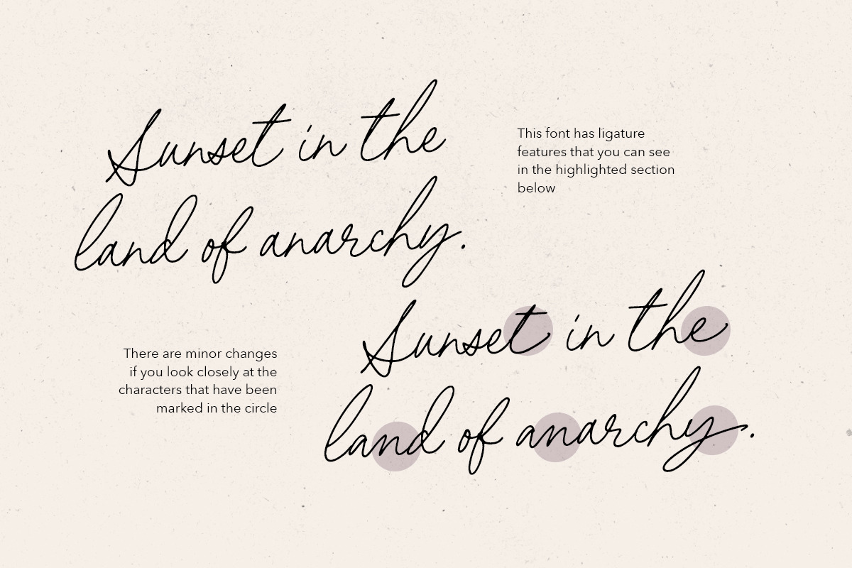 Random Details - Simple Script, a Script Font by Sarid Ezra