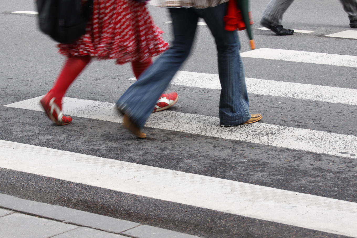 Pedestrian crossing street, a Person Photo by BOOCYS
