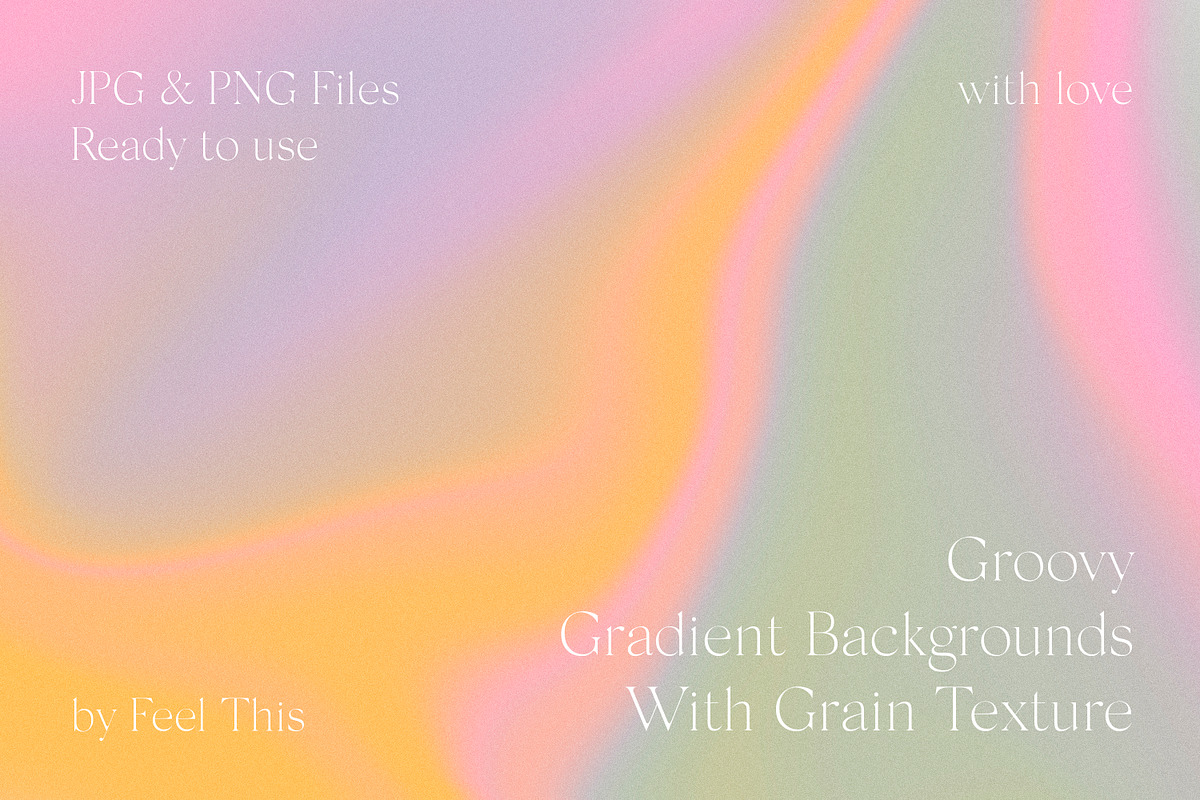 Groovy Liquid Gradient Textures, an Object Graphic by Feel This