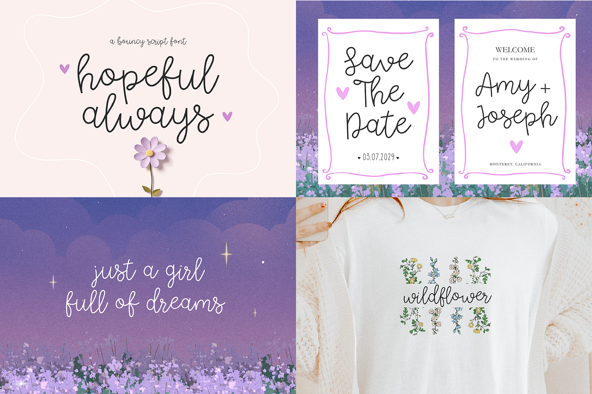 Whimsical Handwritten Font Bundle, a Script Font by Kaya Fonts