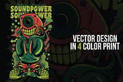 Sound Power Illustration, an Object Illustration by badsyxn