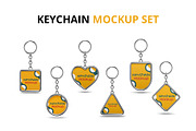 keychain Mockup Set