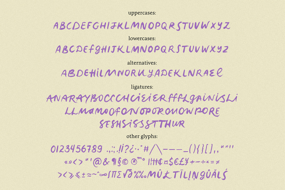 Mayflores// Hand-drawn font, a Handwritten Font by PeachCreme