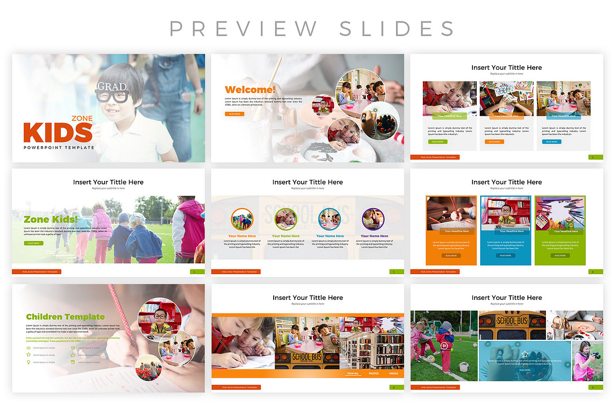 Children Presentation Template, a Presentation Template by Digitcase x ...