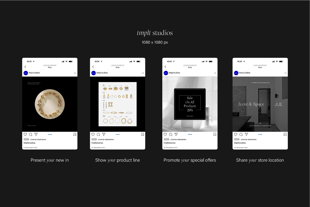 Black And White Instagram Template, a Social Media Template by tmplt ...