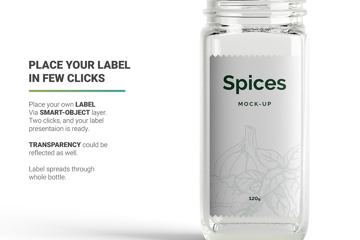 Spices Mockup, a Packaging Mockup by AY Mock-Ups
