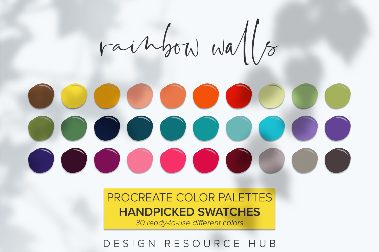 Rainbow Walls Procreate Color Palette