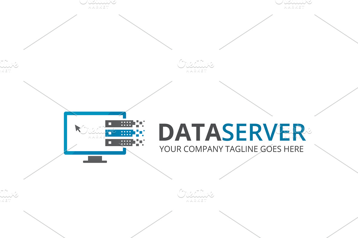 Data Server Logo, a Branding & Logo Template by XpertgraphicD