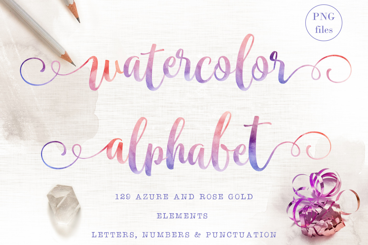 Watercolor alphabet clip art, an Object Graphic by PixelJungle ...
