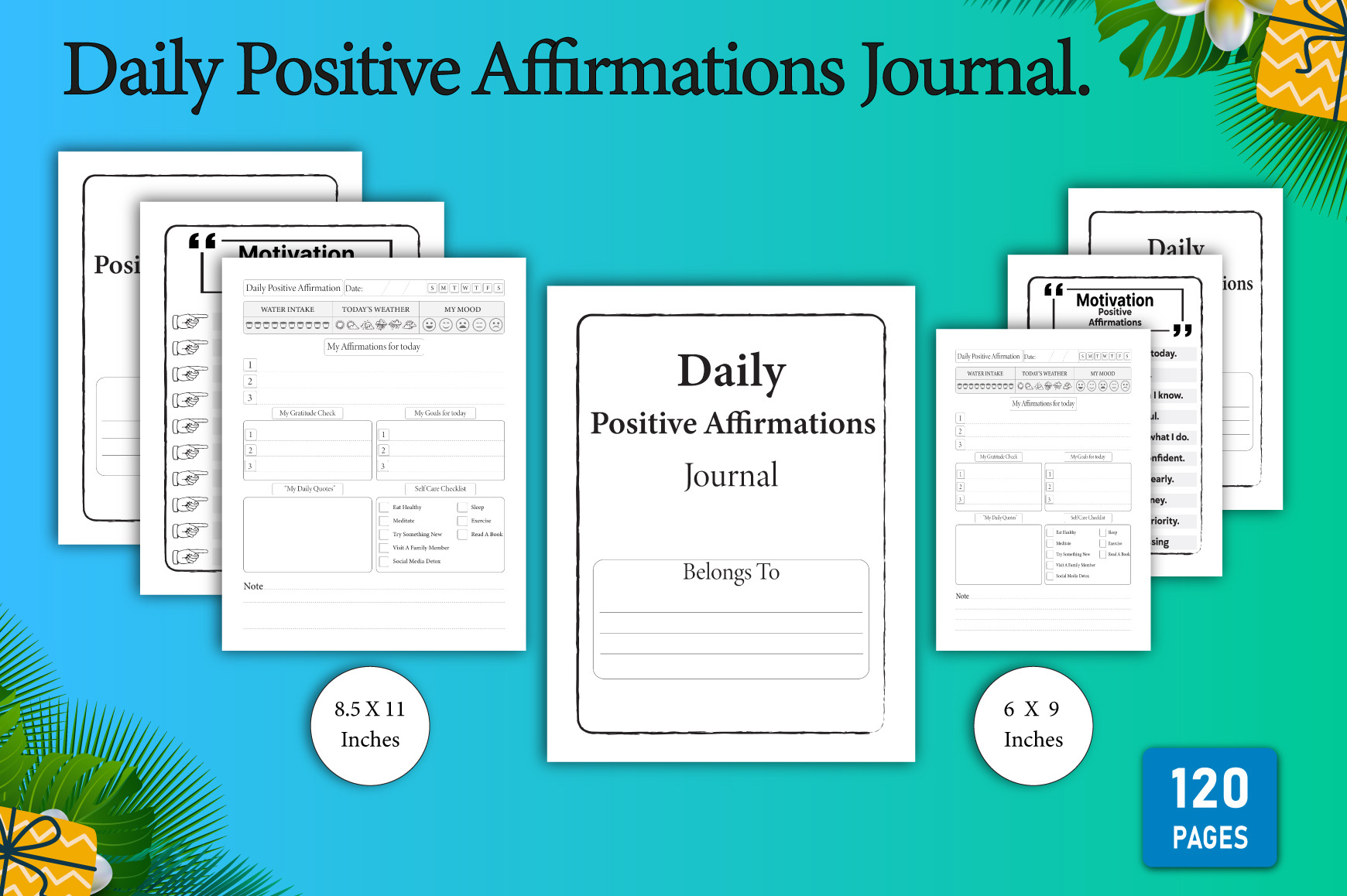 Daily positive affirmations Journal