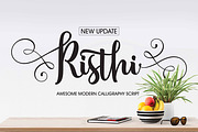 Risthi Script, a Script Font by Olexstudio | Creative Market