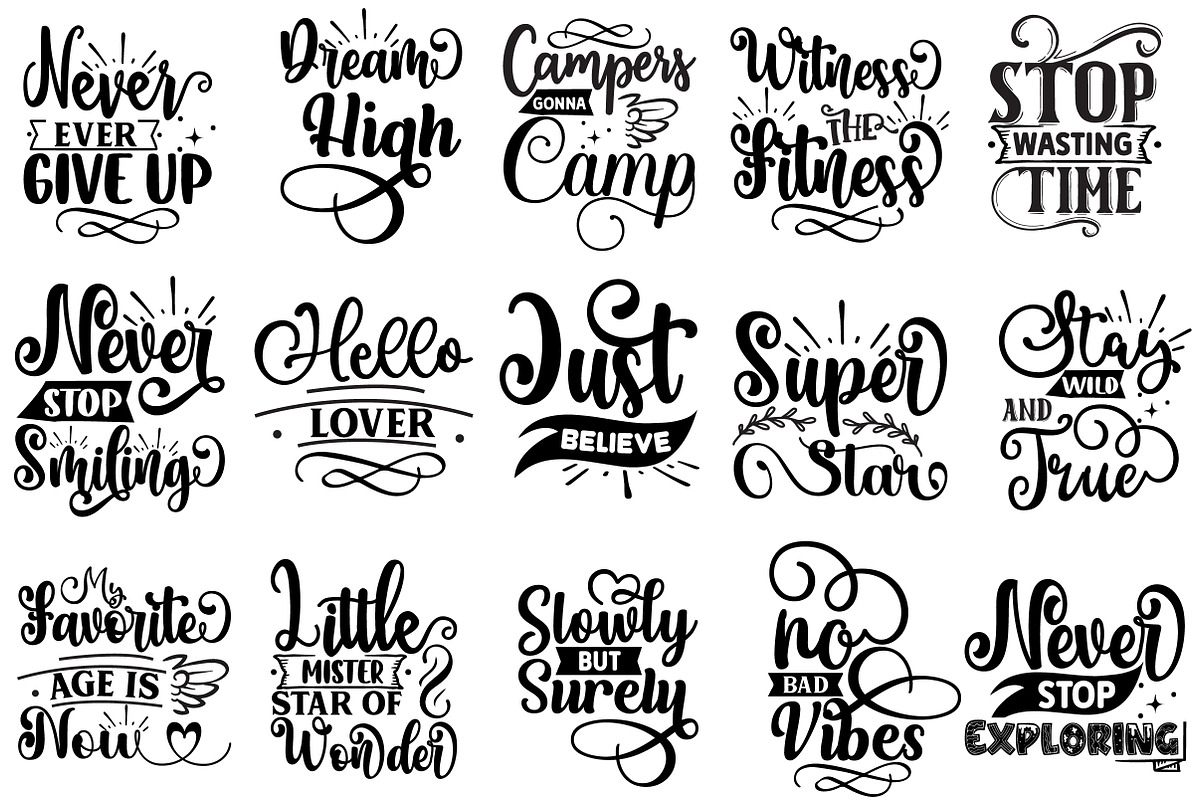 inspirational quotes Bundle | Creative Market