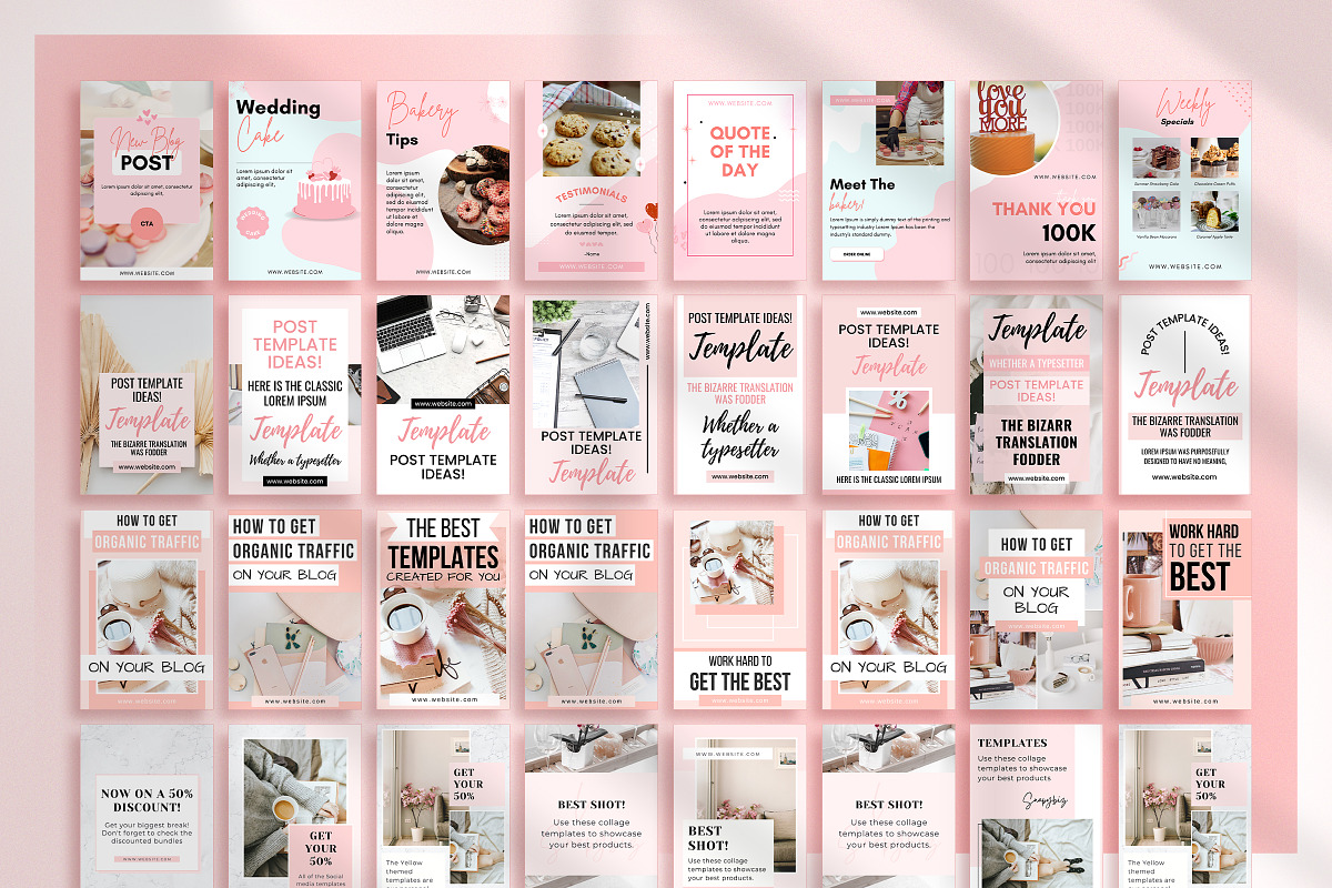 Editable Pinterest Canva Pins Template