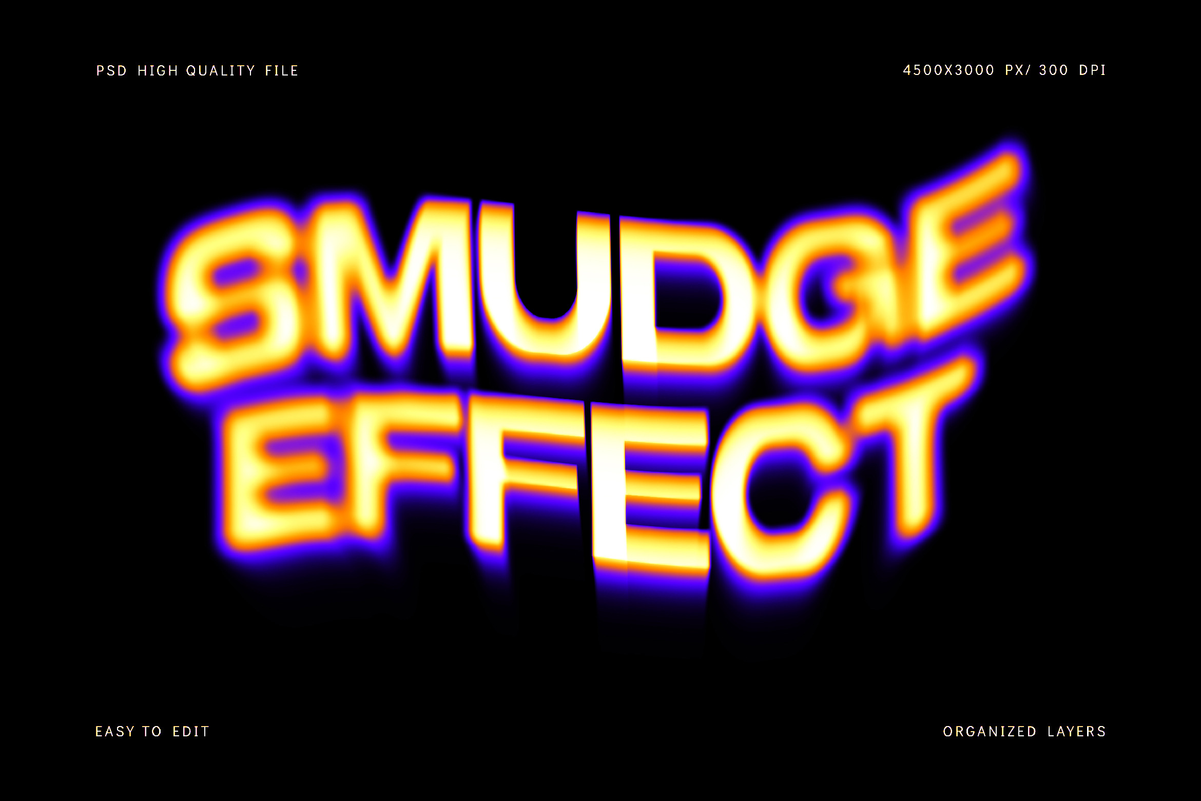 Smudge Text Effect, a Brushes & More by Pitchlook.Studio | Creative Market