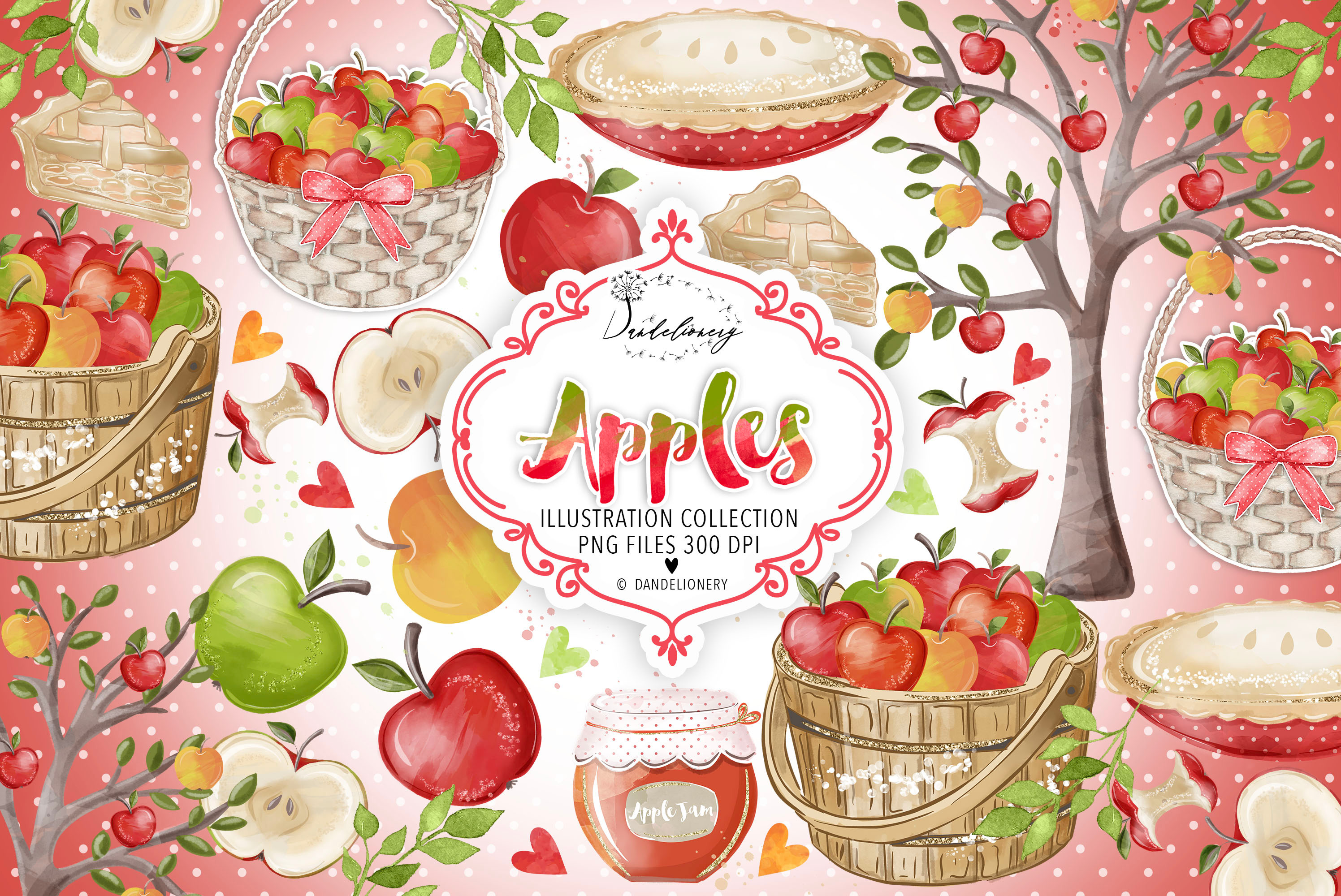 Apples design | Illustrations ~ Creative Market