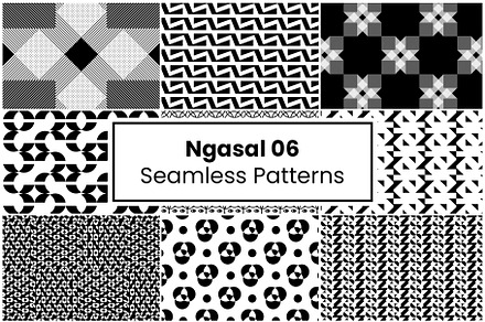 Ngasal Seamless Patterns, a Pattern Graphic by Nickhard