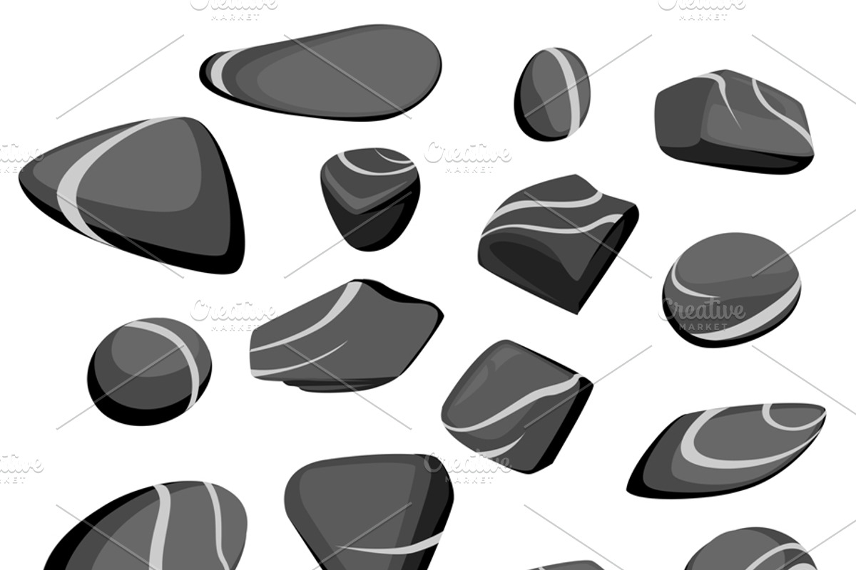 Rock stone cartoon, an Object Graphic by Alfmaler