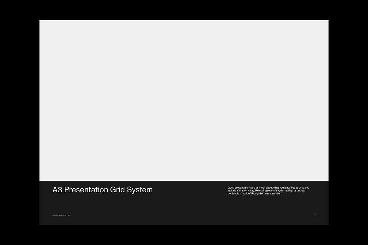 A3 Presentation Grid System – InDesign