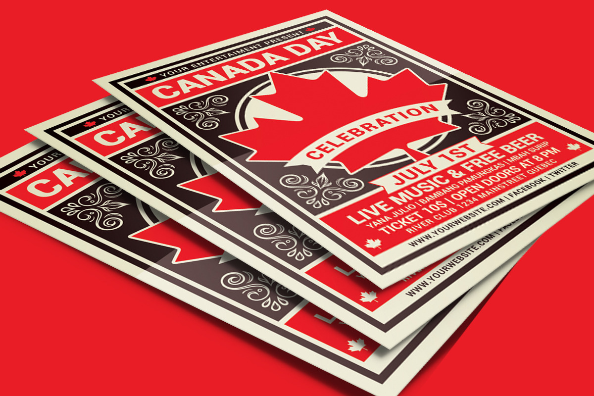 Canada Day Flyer Template, a Flyer Template by Muhamad Iqbal hidayat