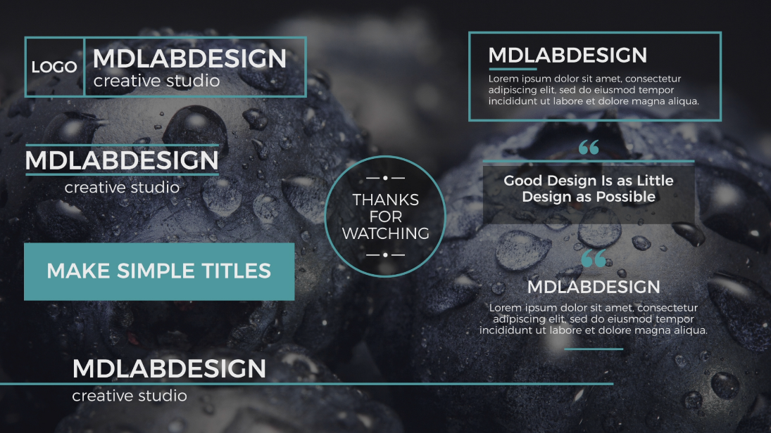 Inspiration Titles, a Templates & Theme by mdlabdesign