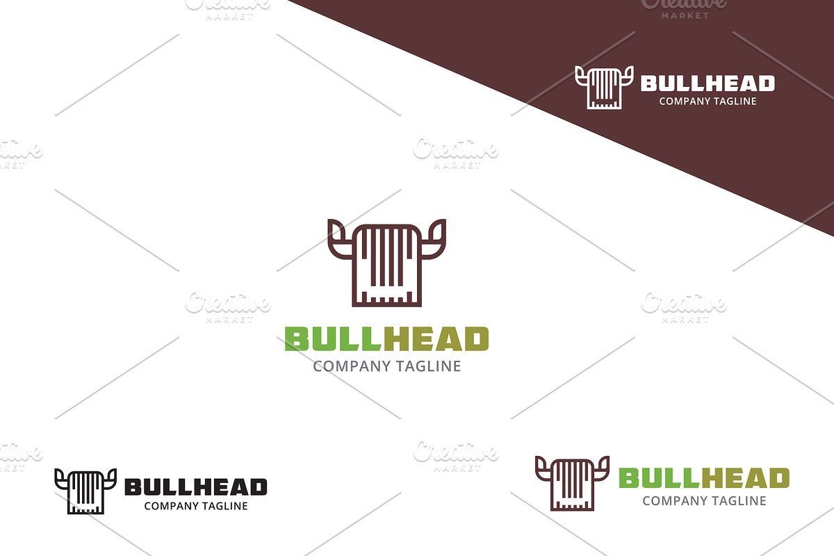 Bull Head Logo, a Branding & Logo Template by Maraz Logo | Creative Market