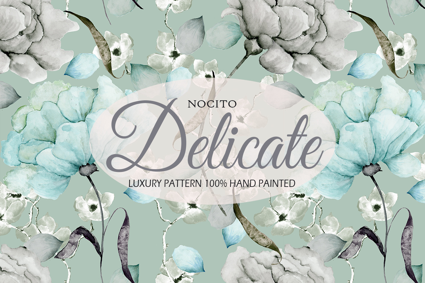 Delicate, luxury floral pattern, a Pattern Graphic by Nocito Design ...