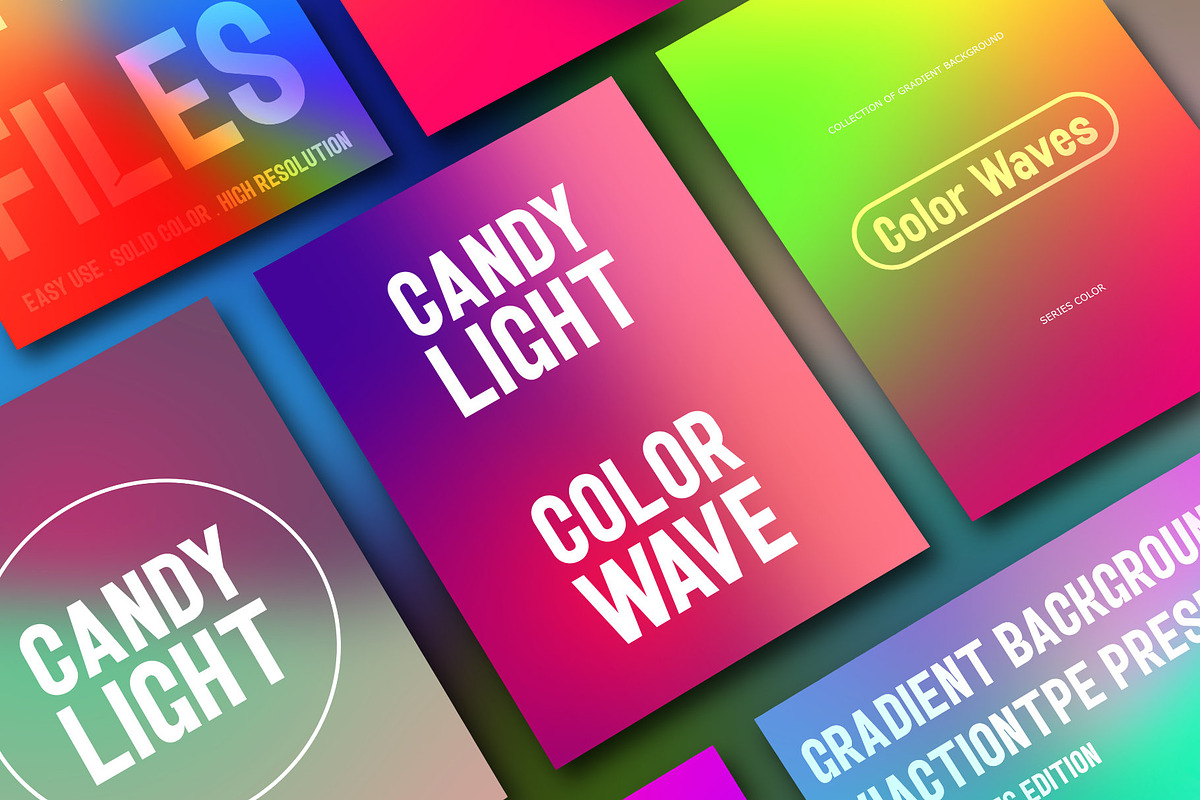 CandyLight - Gradient Background, a Background Graphic by ViactionType