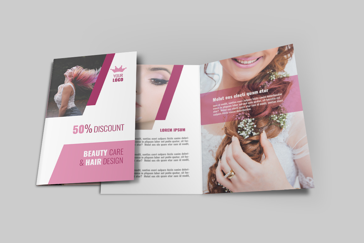Hair Style Bi-Fold Brochure, a Brochure Template by Creatricks