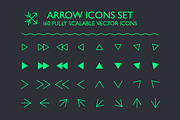 Arrow Icons Set, an Icon by Ema Dimitrova | Creative Market