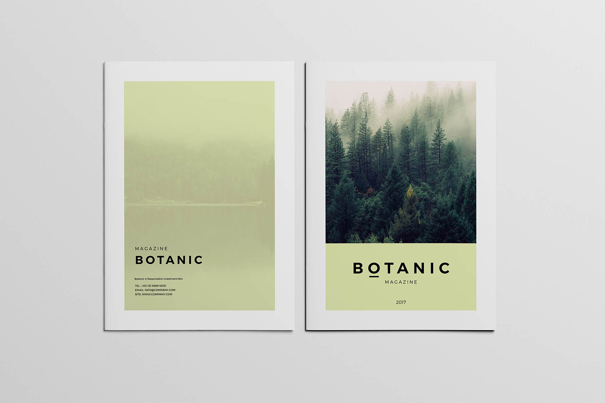 Botanic Magazine, a Magazine Template by New Lines